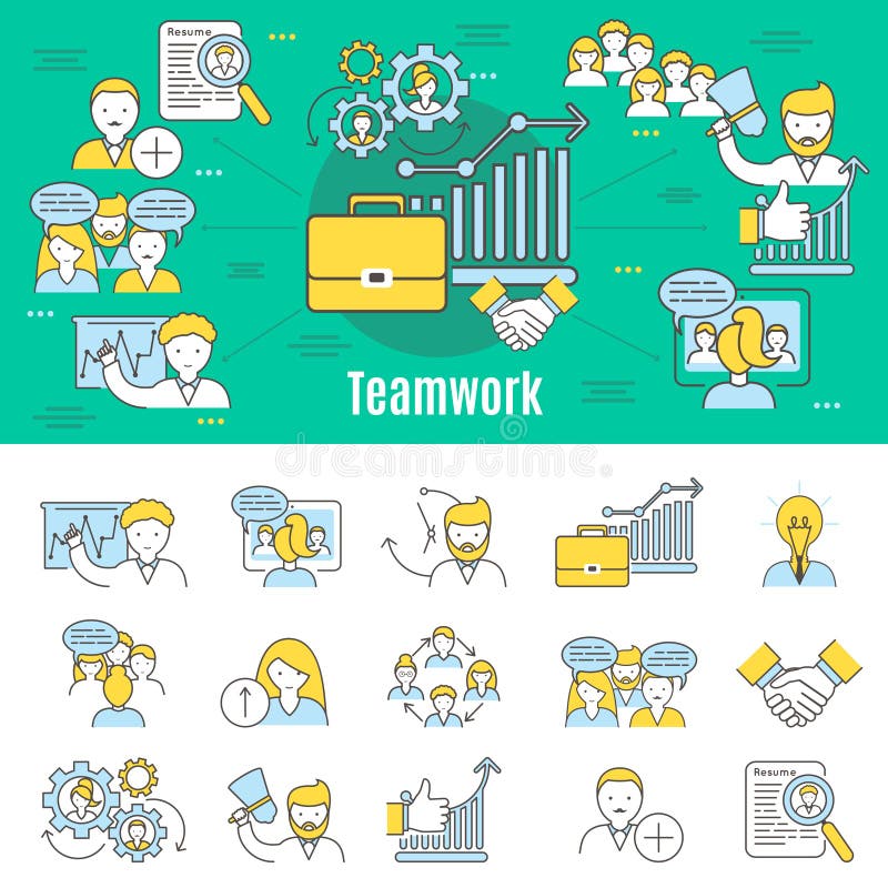 Teamwork Banner Stock Illustrations – 89,084 Teamwork Banner Stock ...
