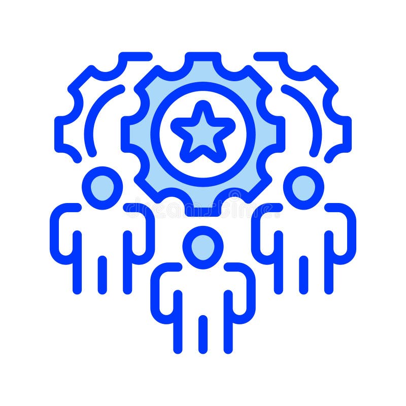 Teamwork Line Icon. Universal Creative Premium Symbol. Vector Sign Icon ...