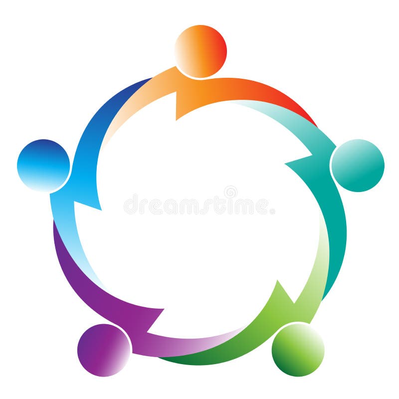 Teamwork logo stock vector. Illustration of curved, artistry - 22214234