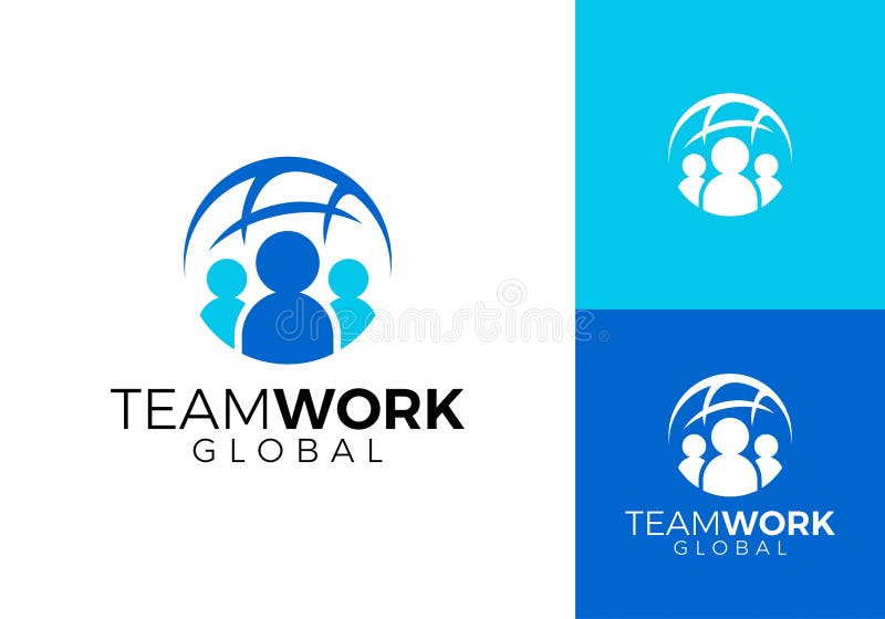 Teamwork Logo. Global Business Vector Design Stock Vector ...
