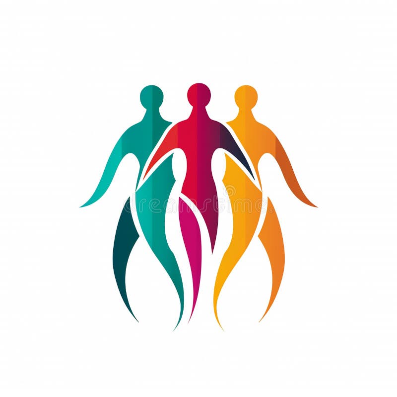 Teamwork Logo - Human Figures Stock Illustration - Illustration of ...