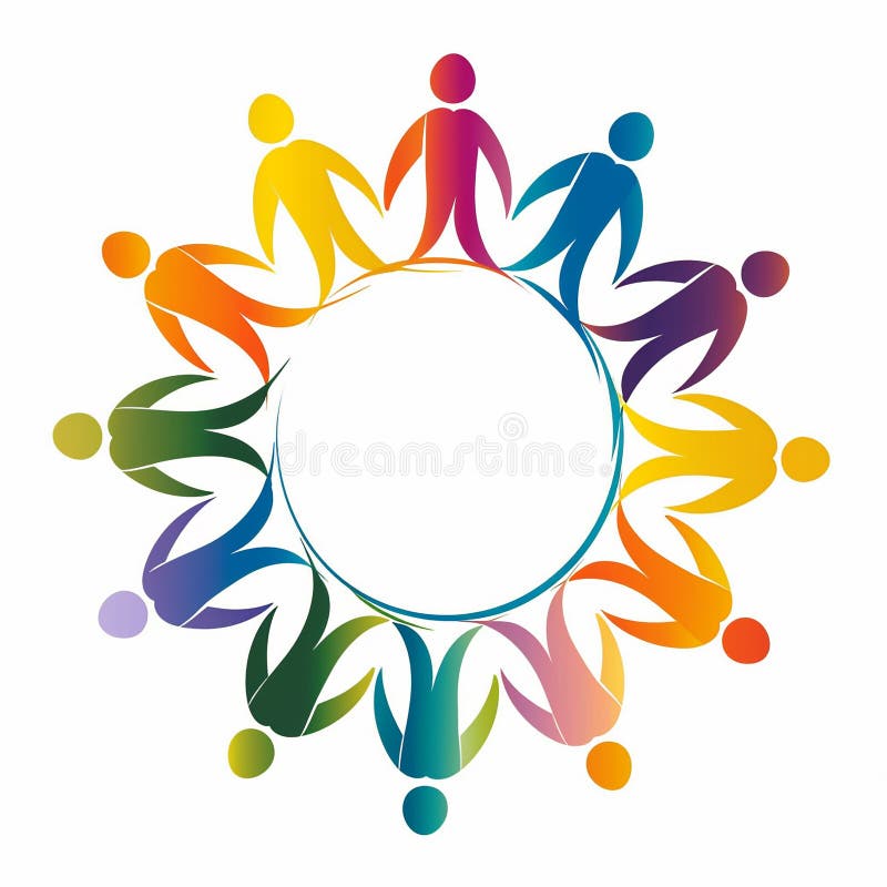 Teamwork Logo - Human Figures Stock Illustration - Illustration of ...