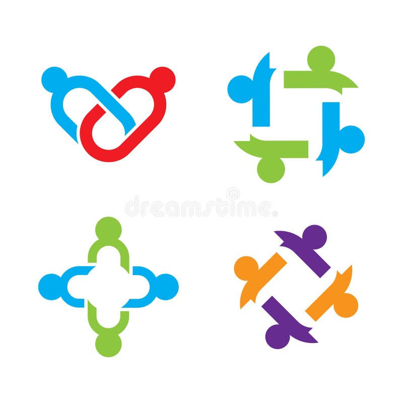 Teamwork logo images stock vector. Illustration of partnership - 237916420