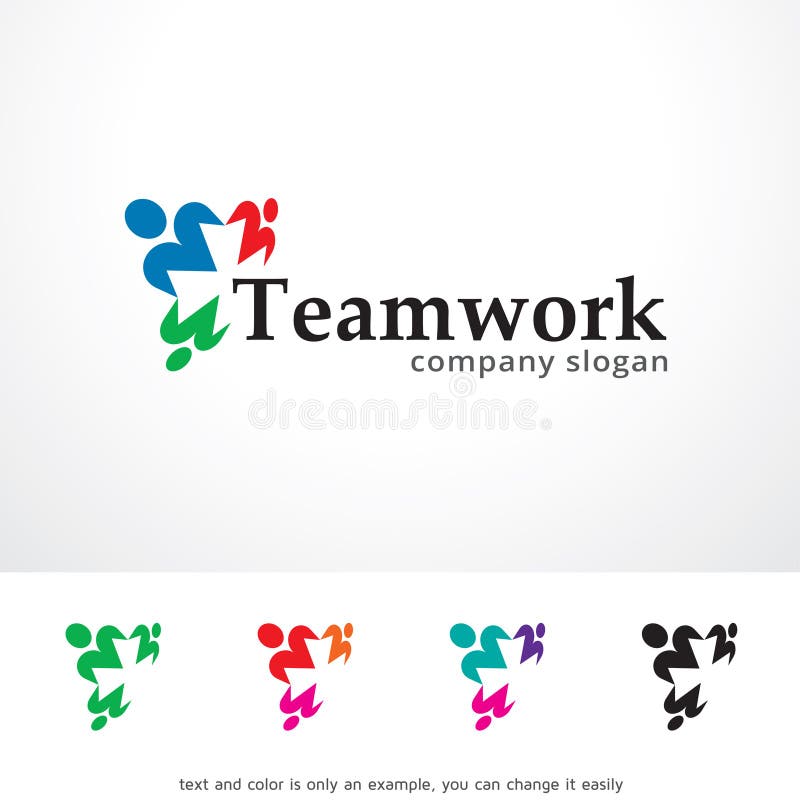 Teamwork Logo Template Design Vector, Emblem, Design Concept, Creative ...