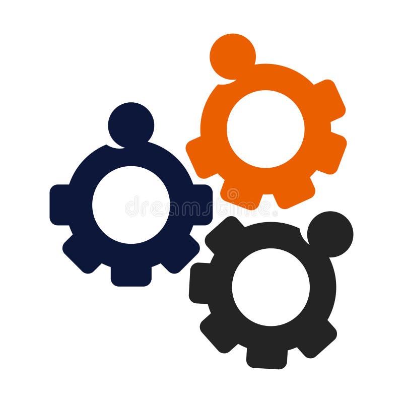 Teamwork Logo Template Isolated. Brand Identity. Icon Abstract Vector ...