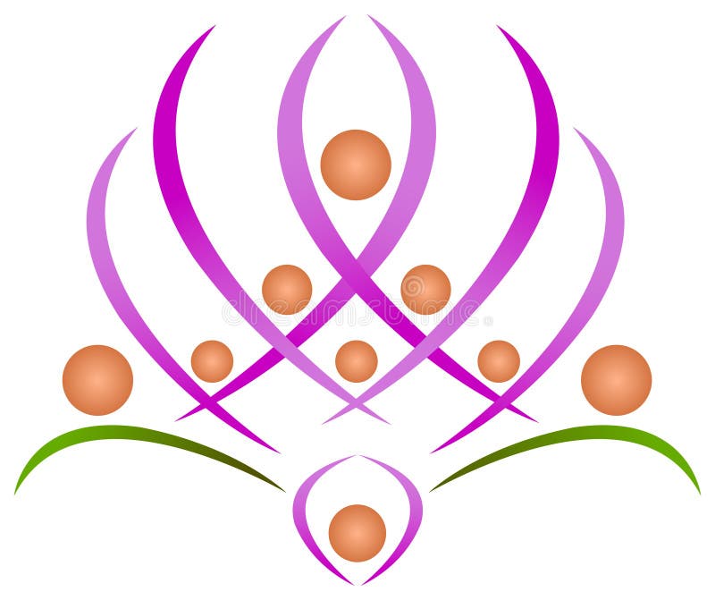 Teamwork flower stock vector. Illustration of connect - 51066312