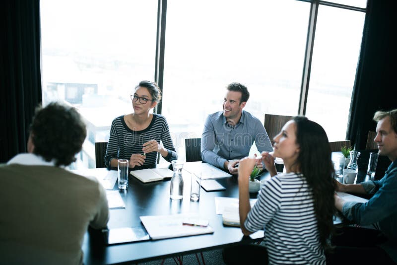 Teamwork Makes the Dream Work. Portrait of a Group of Colleagues ...