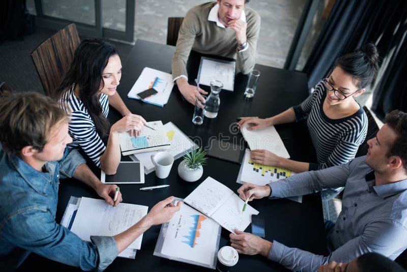Teamwork Makes the Dream Work Stock Photo - Image of meeting ...