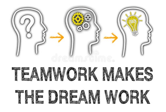 Teamwork Makes Dream Work Stock Illustrations – 147 Teamwork Makes ...