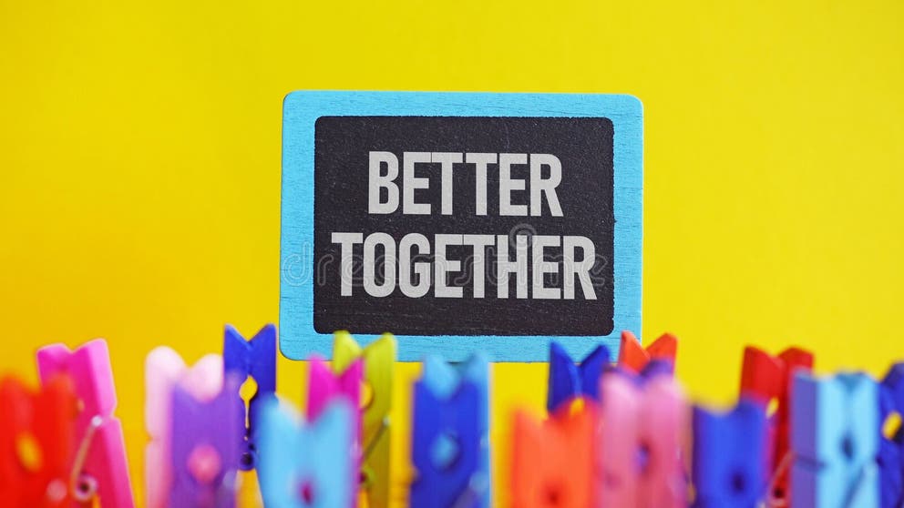 Teamwork Makes the Dream Work. we are Better Together Stock Image - Image of difference, plan ...