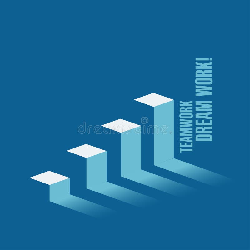 Teamwork Makes the Dream Work Hand Lettering. Stock Vector ...