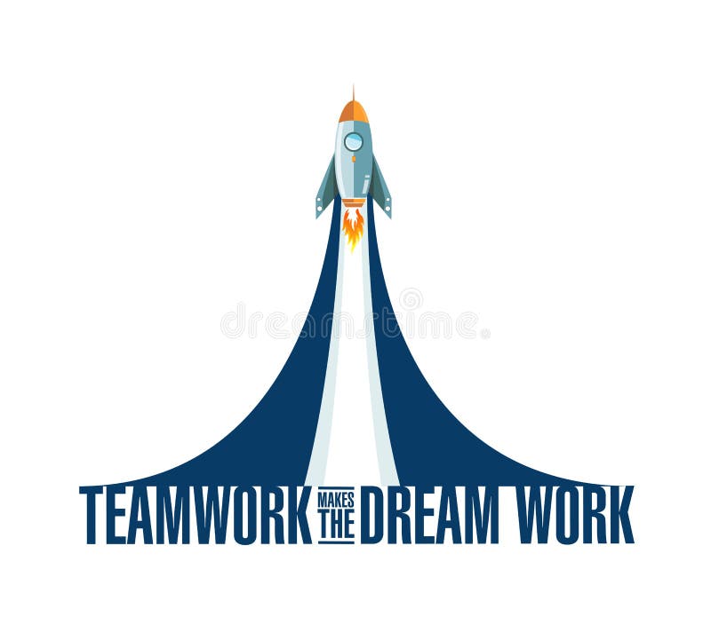 Teamwork Makes Dream Work Stock Illustrations – 130 Teamwork Makes ...