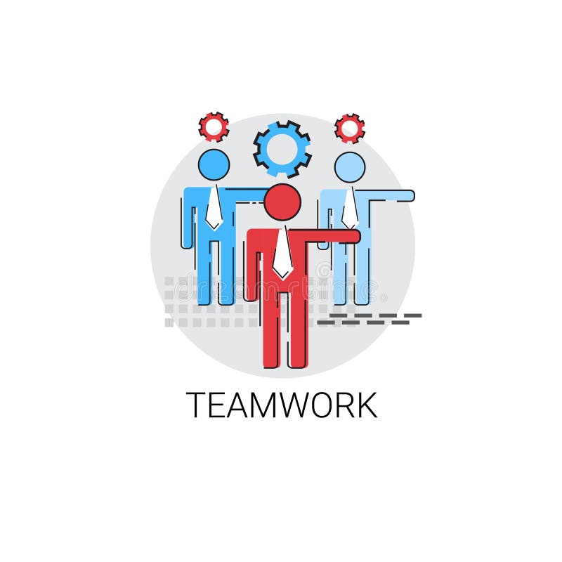 Teamwork Management Business Team Icon Stock Vector - Illustration of ...