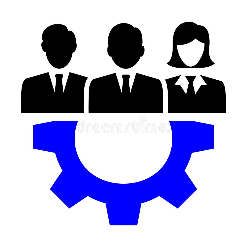 Teamwork Management Icon stock vector. Illustration of icon - 291888068