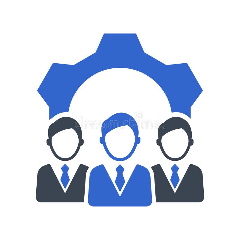 Teamwork management icon stock vector. Illustration of efficiency ...