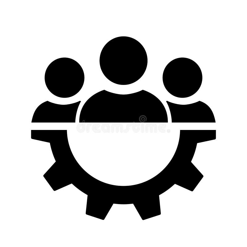 Teamwork Vector Black And White