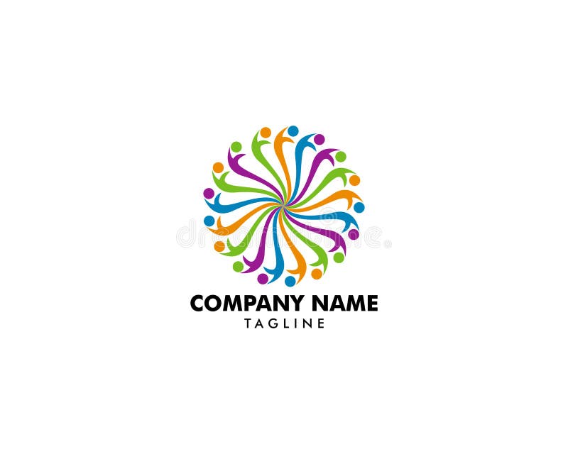 Teamwork Management People Group Logo Stock Vector - Illustration of ...