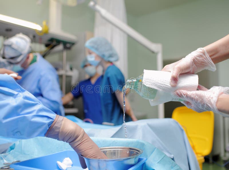 Teamwork in the Operating Room. Stock Image - Image of clinic ...
