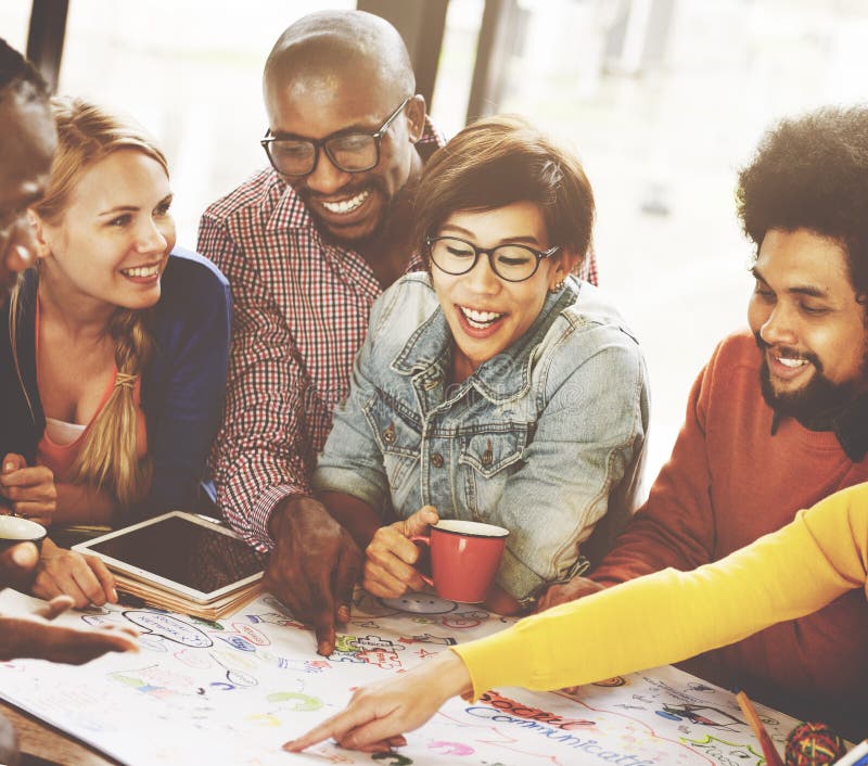 Teamwork Meeting Brainstorming Social Communication Concept Stock Image ...