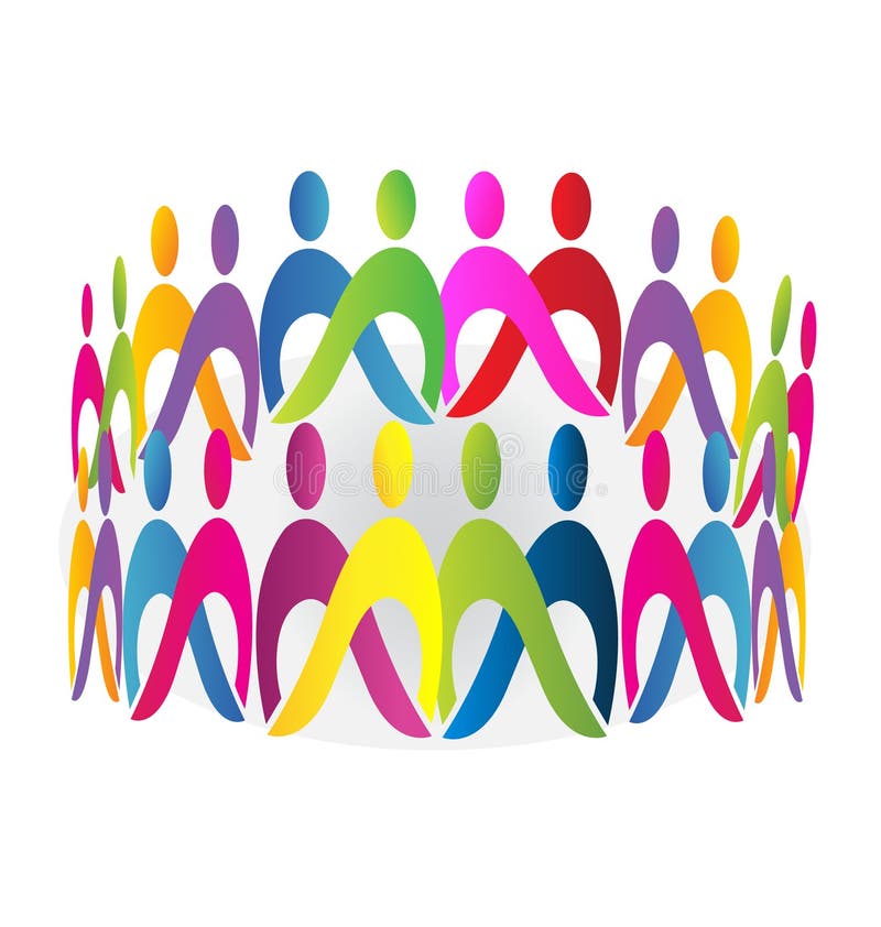 Teamwork Meeting People Logo Stock Image - Image of celebration ...