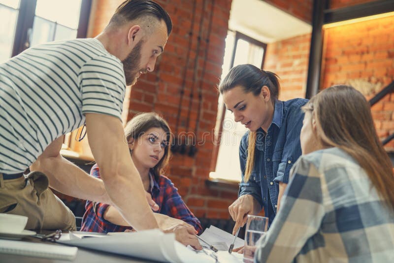 Teamwork at meeting stock image. Image of businesswoman - 107858929