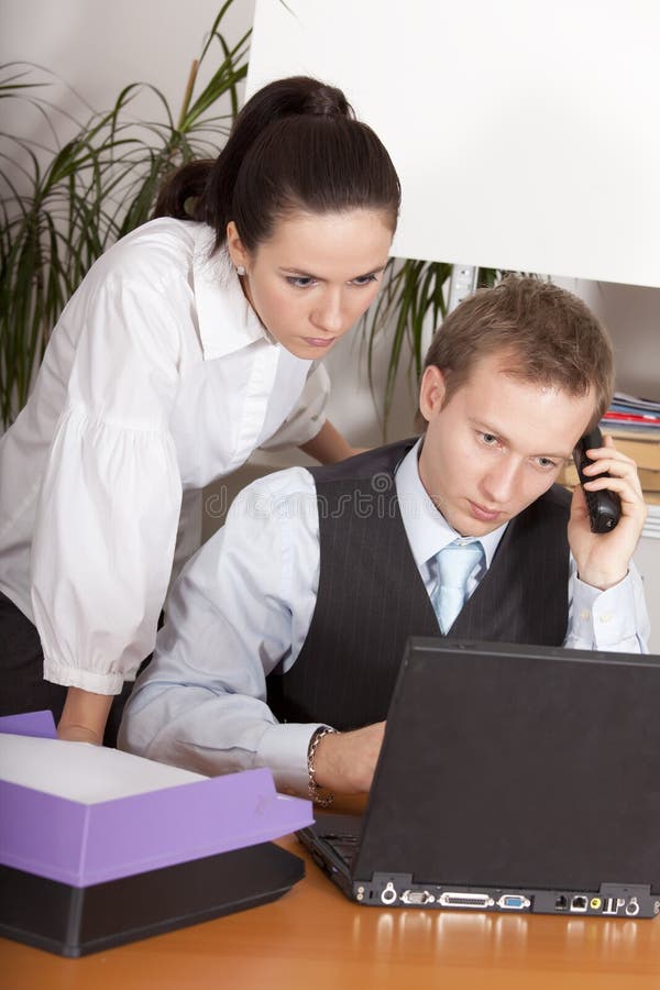 Teamwork in office stock image. Image of laptop, busy - 11546973