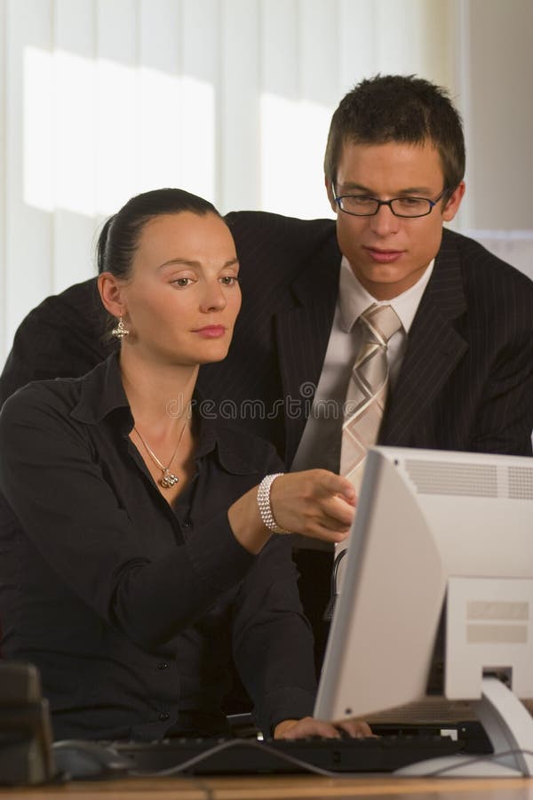 Teamwork in the Office stock image. Image of business - 3364635