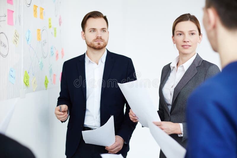Teamwork at office stock image. Image of adult, businesspeople - 115115035