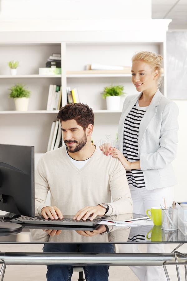 Teamwork at office stock image. Image of design, sales - 60365739