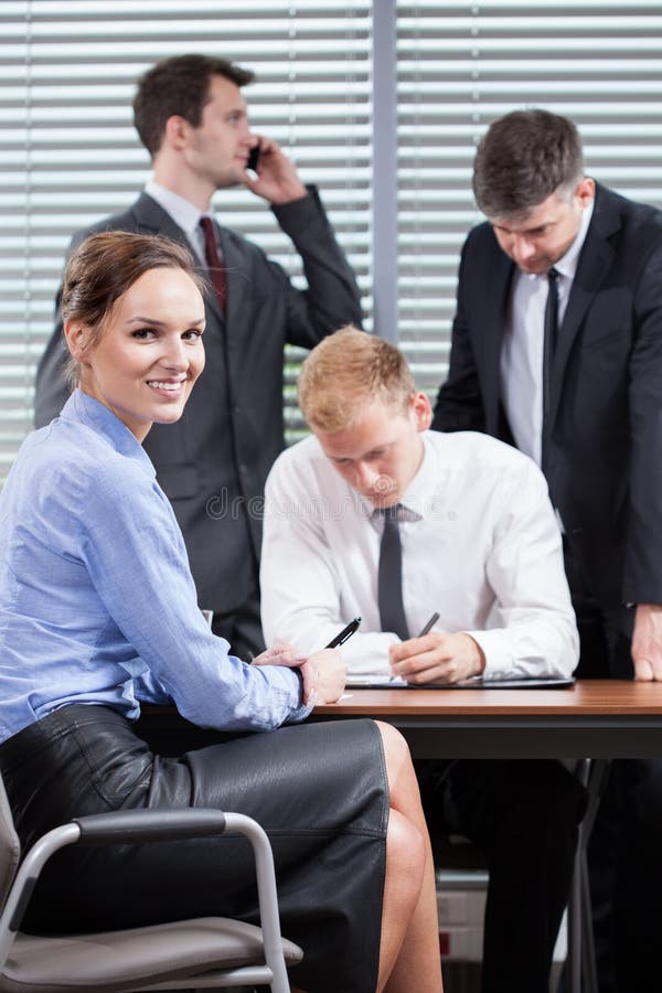 Teamwork in office stock photo. Image of office, manager - 43205500