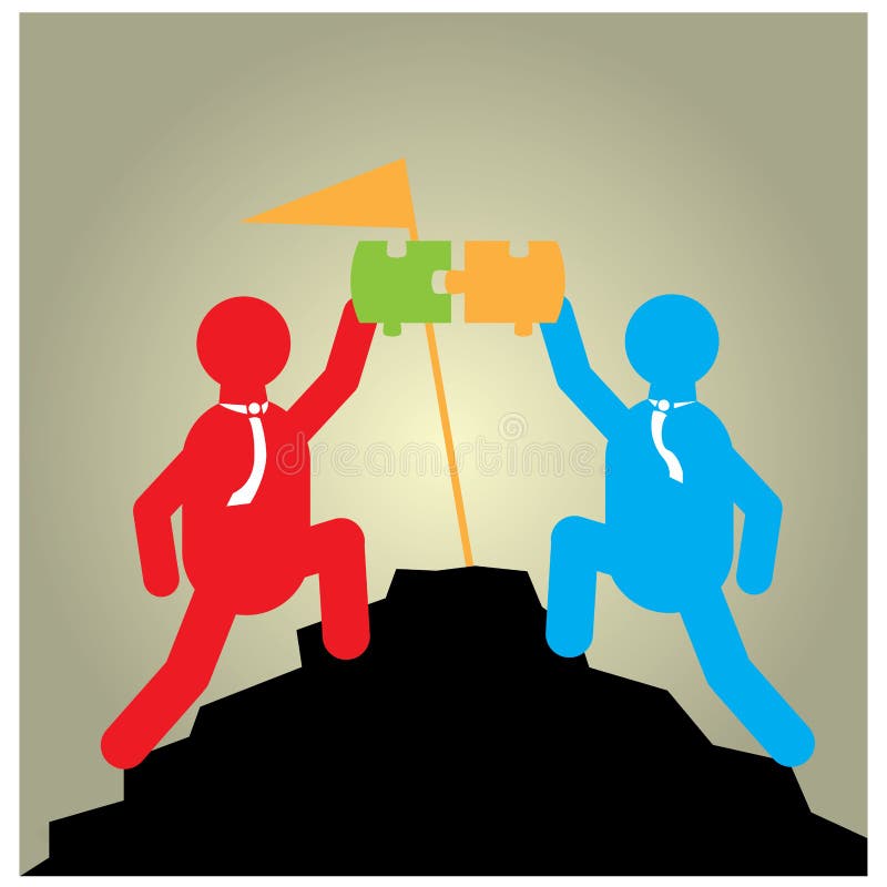 Teamwork stock illustration. Illustration of friendship - 64687213