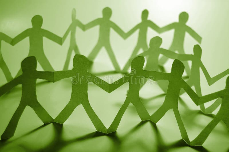 Teamwork of paper team stock photo. Image of hands, help - 7642616