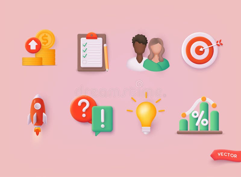 Teamwork Partner Icon Set, Person Avatar, Business Management Strategy ...
