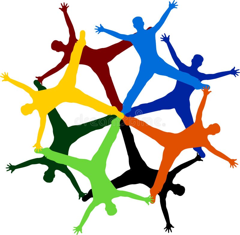 Teamwork People Tree Logo Vector Stock Vector - Illustration of helpful ...