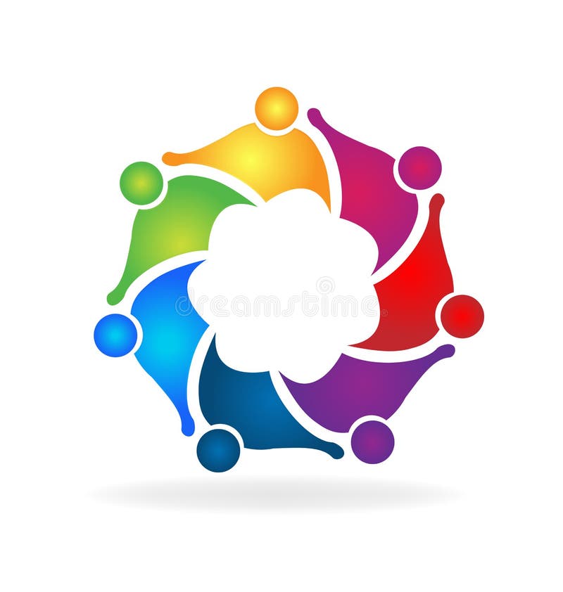 Teamwork People. Community Group Icon Stock Vector - Illustration of ...