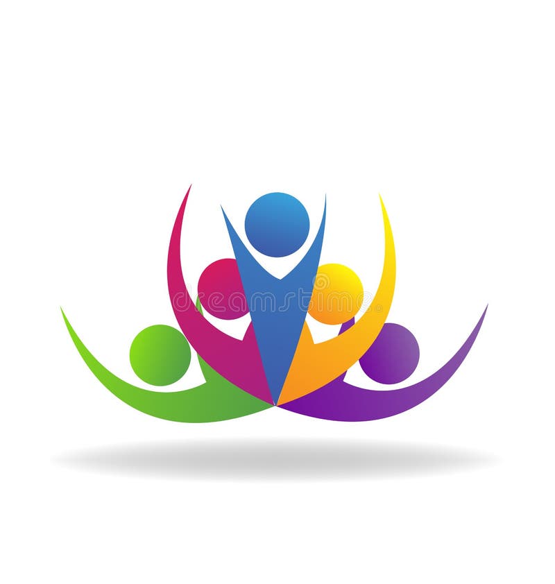 Teamwork People. Community Group Icon Stock Vector - Illustration of ...