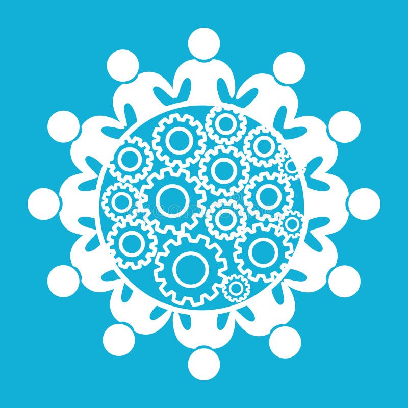 Teamwork People Company Icon Stock Vector - Illustration of people ...