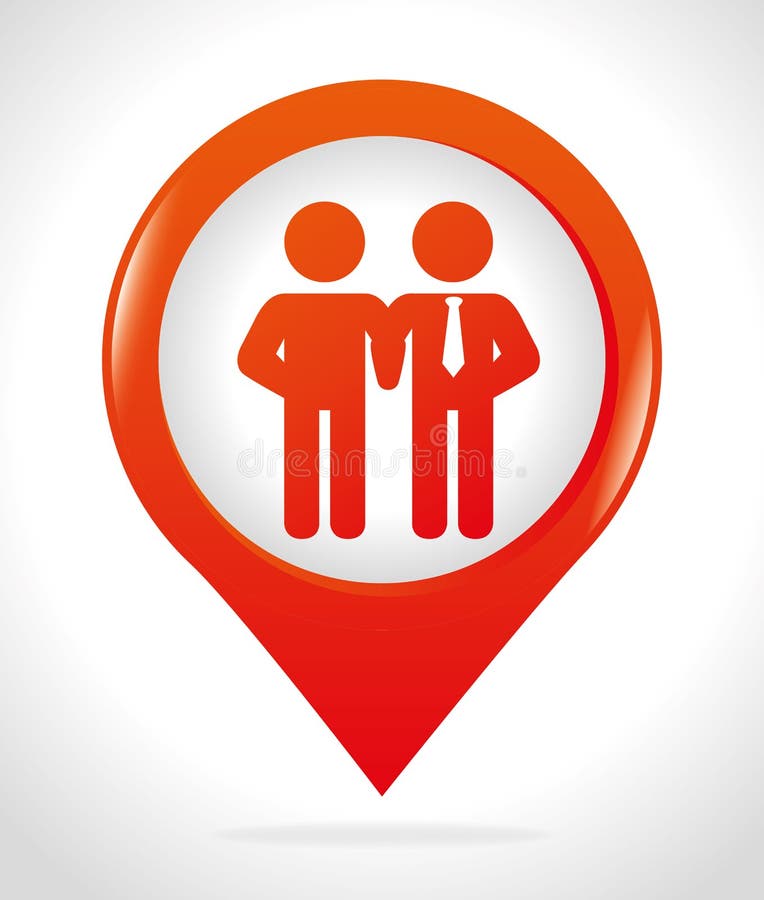 Teamwork People Company Icon Stock Vector - Illustration of ...