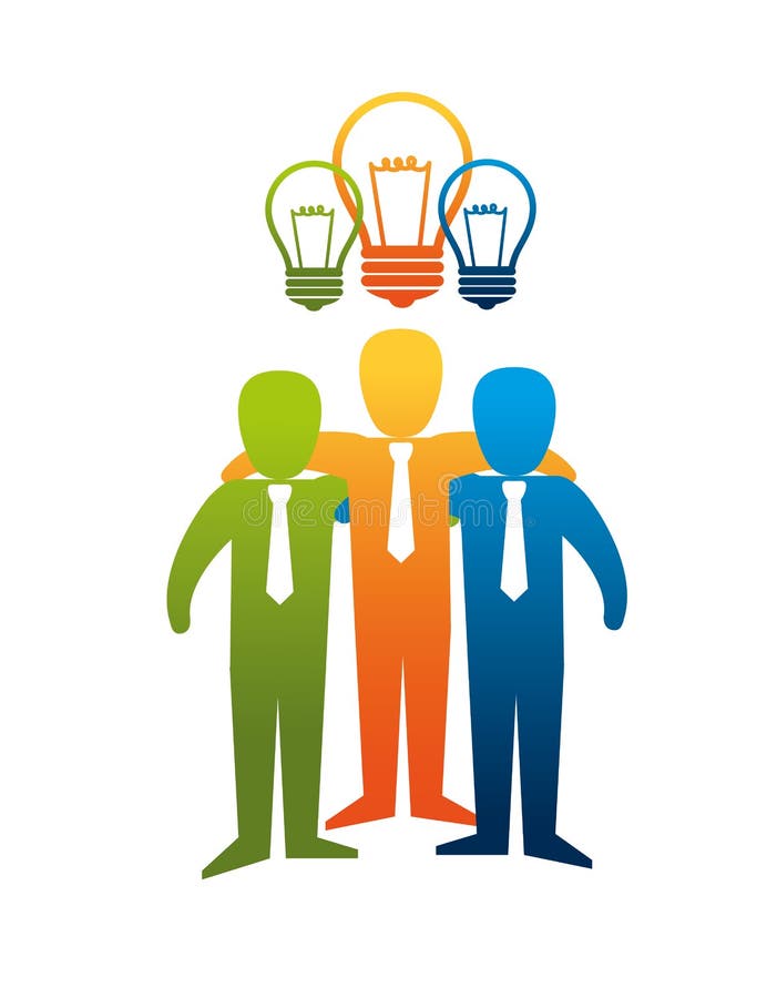 Teamwork People Company Icon Stock Vector - Illustration of people ...