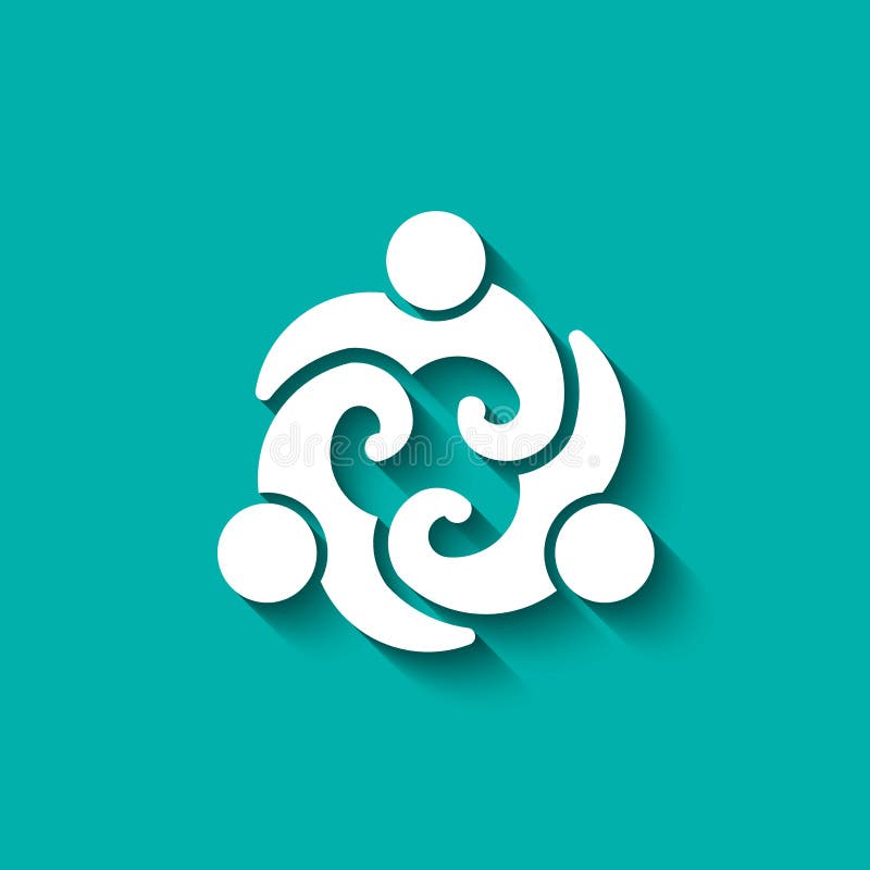 People Reunion Logo. Vector Illustration Stock Vector - Illustration of ...