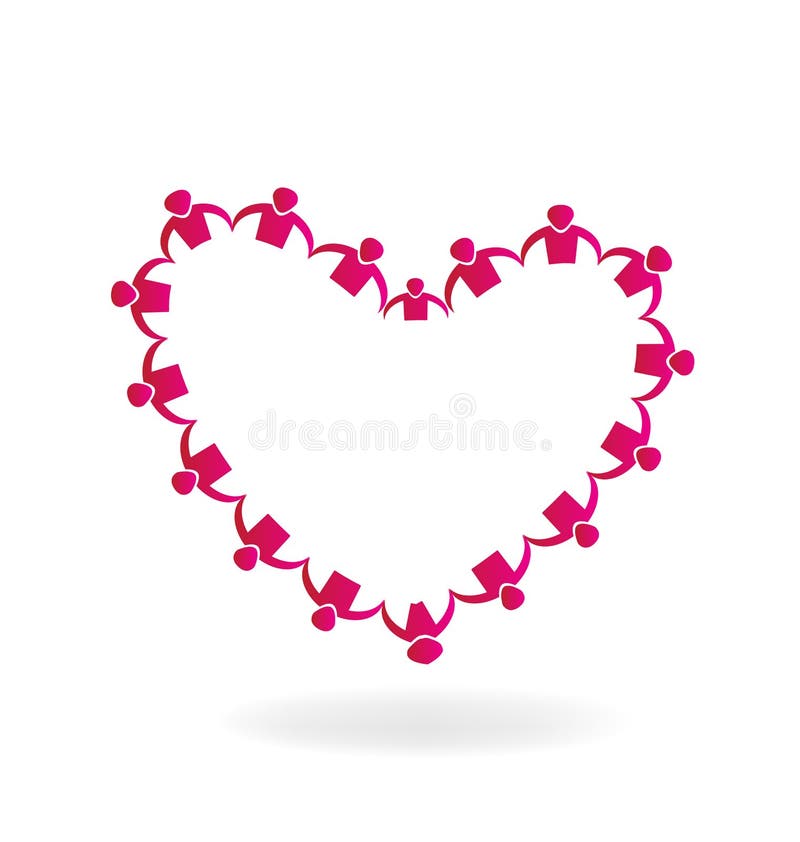 Teamwork Green Dancing People Logo Stock Vector - Illustration of card ...