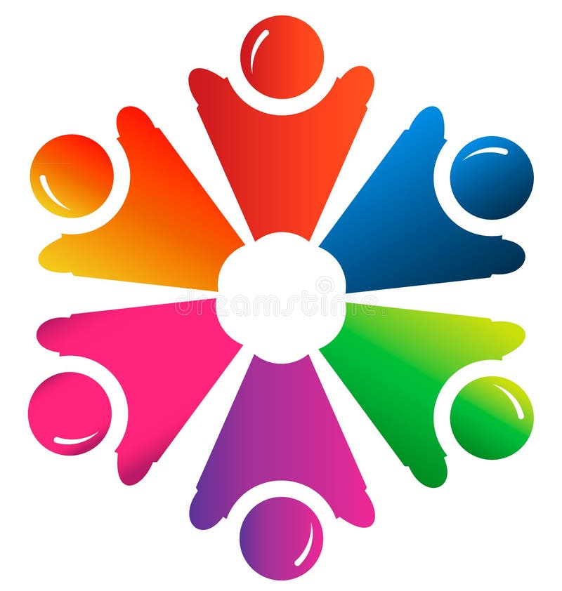Teamwork handle group logo stock vector. Illustration of charity - 22538327