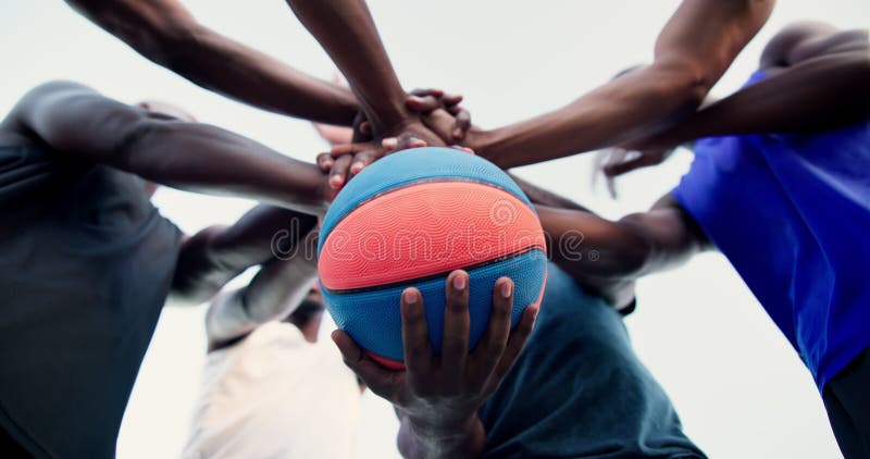 Teamwork, People or Hands for Motivation, Basketball or Solidarity for ...