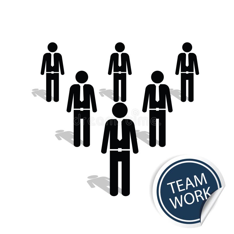 Teamwork People Icon Art Vector Stock Vector - Illustration of ...