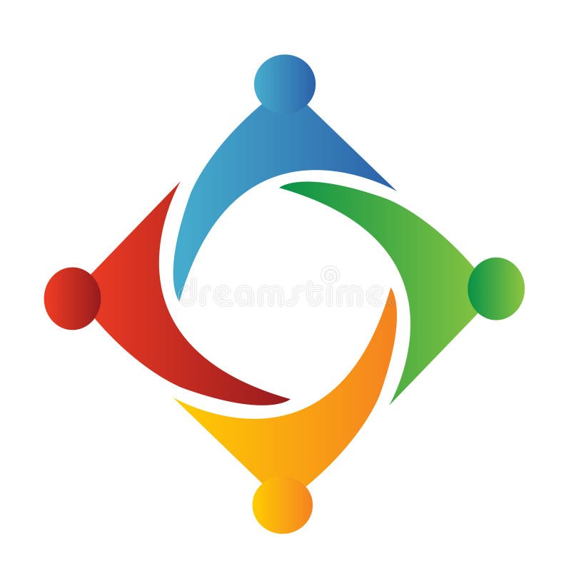 Teamwork People Tree Logo Vector Stock Vector - Illustration of helpful ...