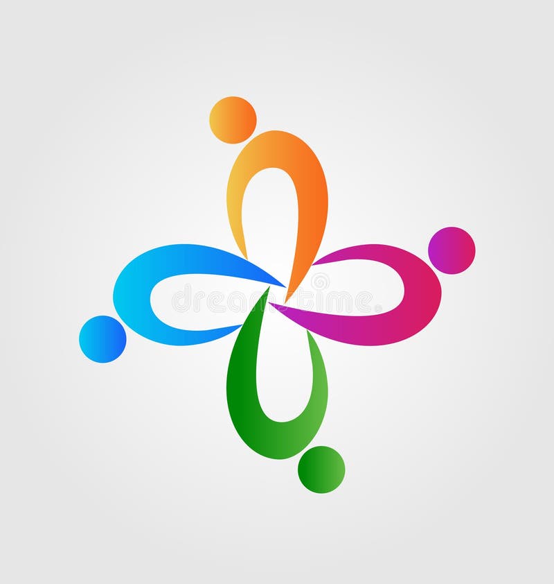 Teamwork People Planning and Organizing Stock Vector - Illustration of ...