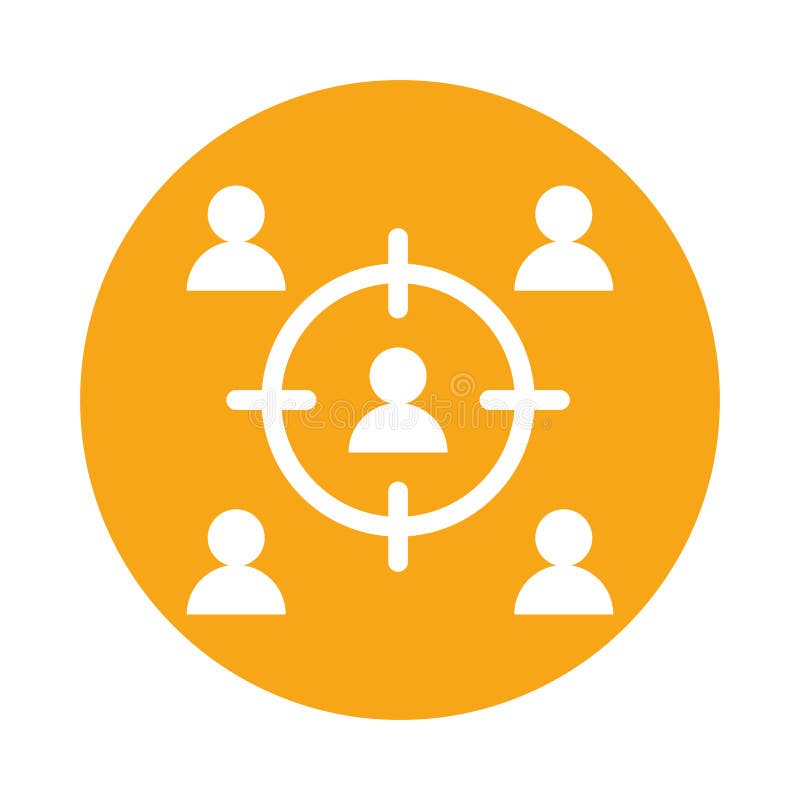 People Target Icon Logo Design Element Stock Vector - Illustration of ...