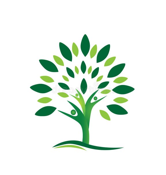 Teamwork People Tree Logo Vector Stock Vector - Illustration of helpful ...