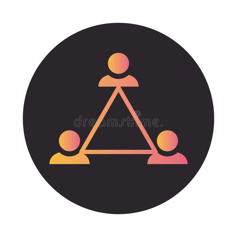 Teamwork TRIANGLE LOGO Color Gradient Stock Vector - Illustration of ...