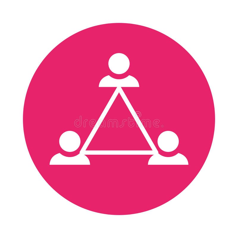 People triangle stock vector. Illustration of clip, triangle - 20578550